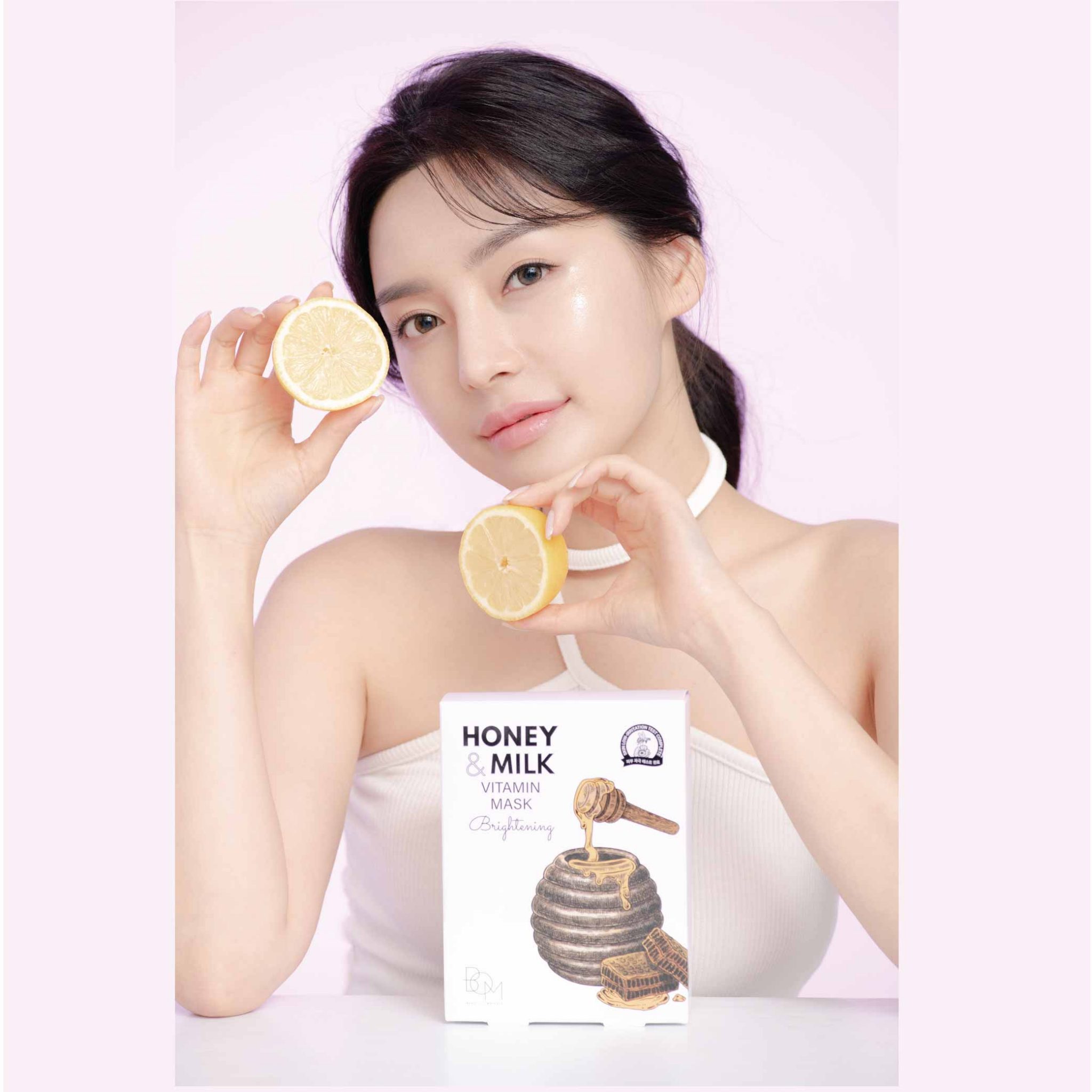 Beauty of Majesty Honey & Milk Vitamin Mask- Brightening (10 Pcs)